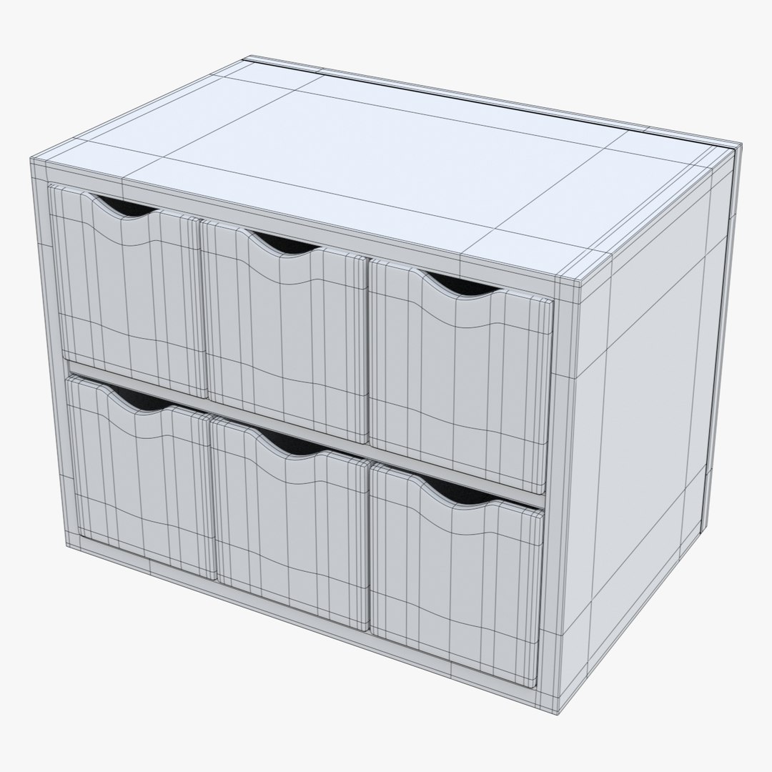 Cabinet Dae Box 3d Model
