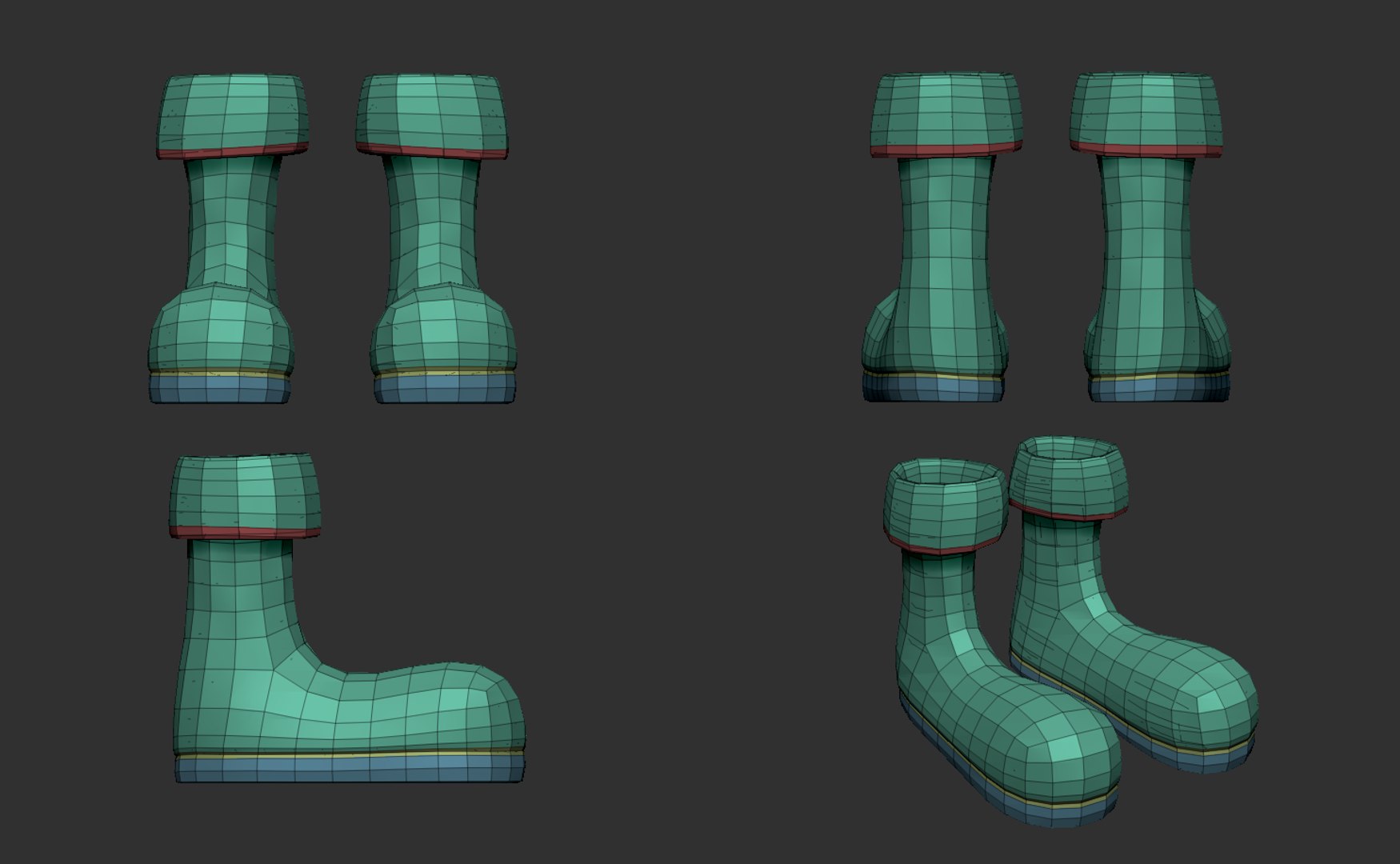 05 boots - pack 3D - TurboSquid 1564362