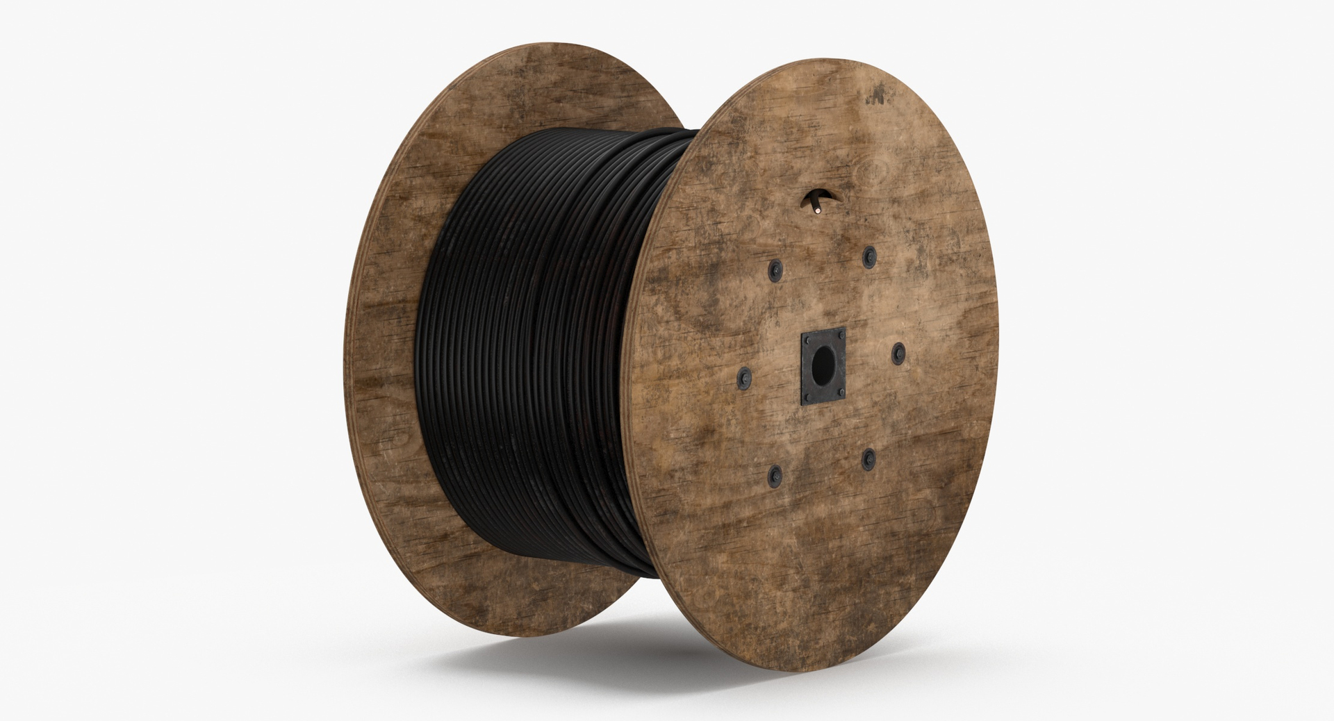 Wood Spool 02 3D - TurboSquid 1942119