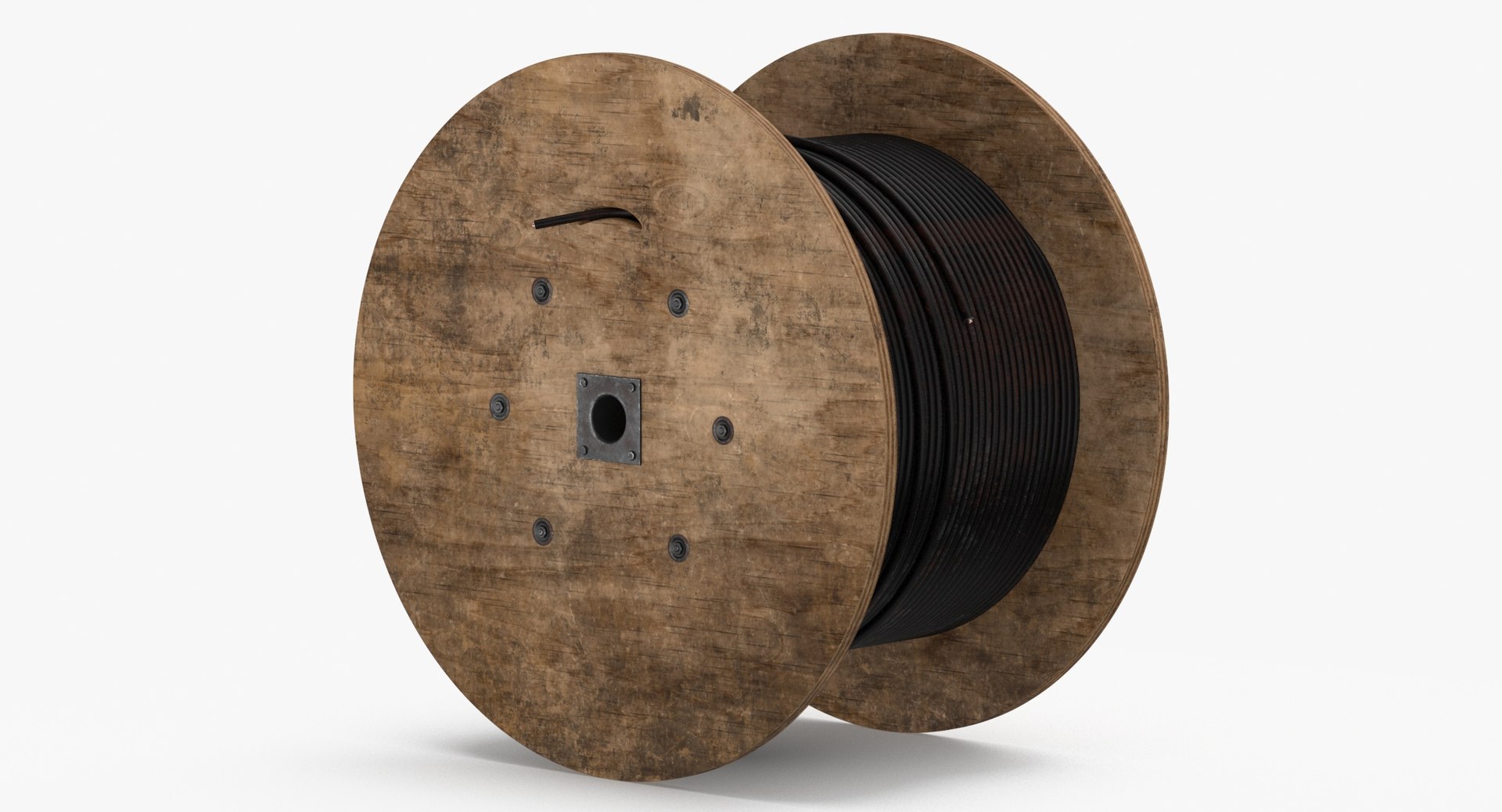 Wood Spool 02 3D - TurboSquid 1942119