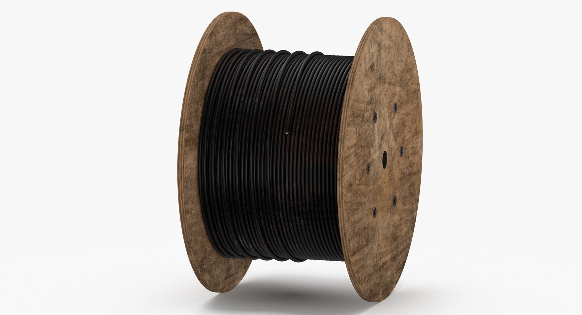 Wood Spool 02 3D - TurboSquid 1942119