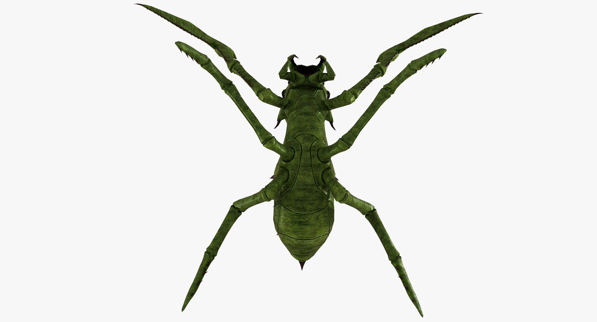 3d Model Mantis Low-poly Monster