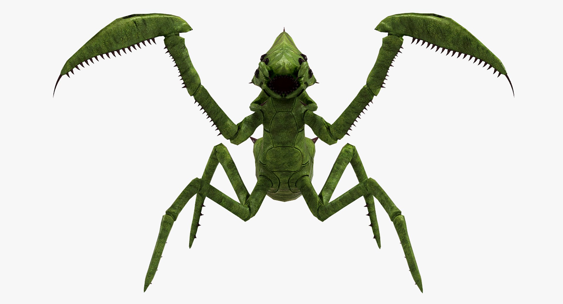 3d Model Mantis Low-poly Monster