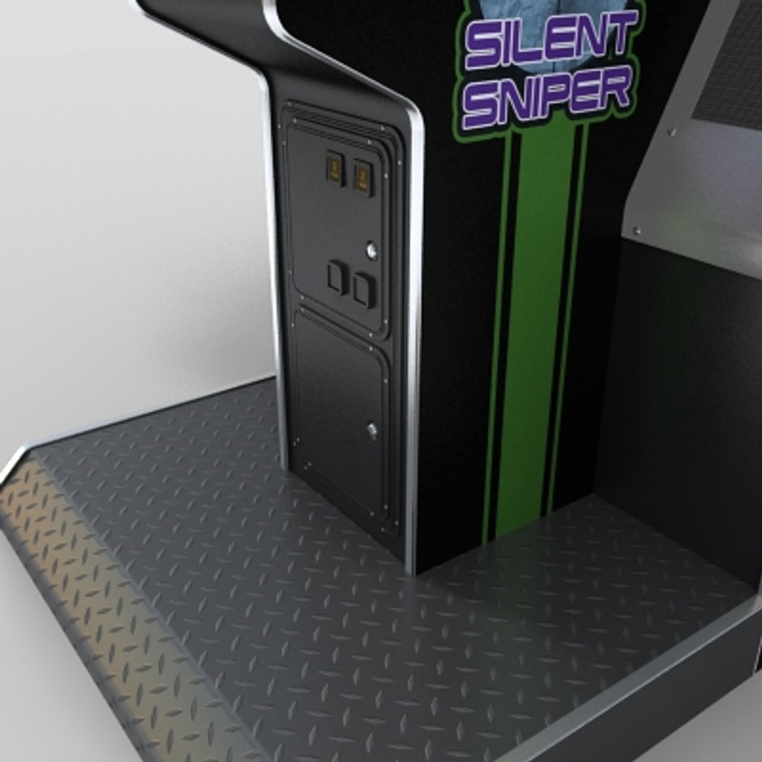 Stand Arcade Sniper Gun 3d Model