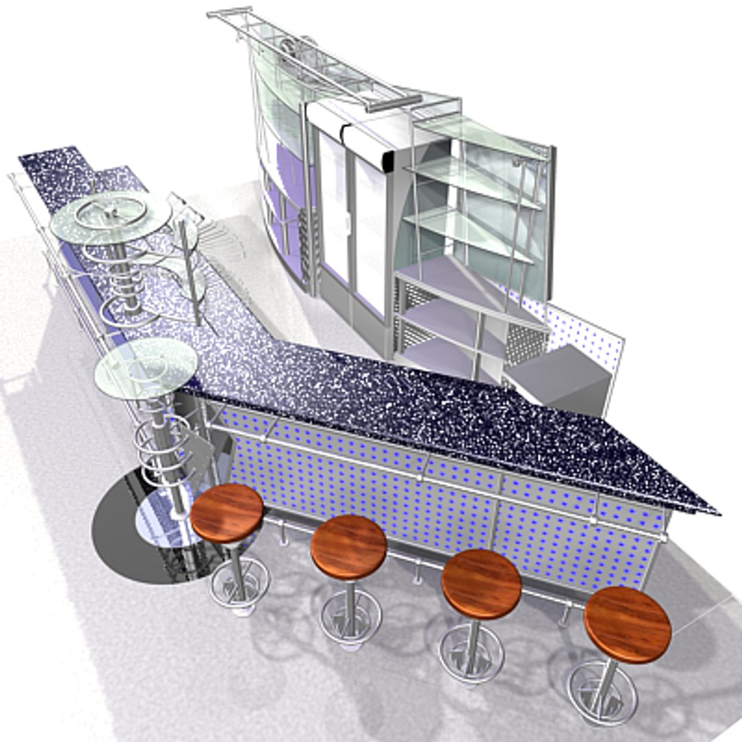 Bar Restaurant 3d Max