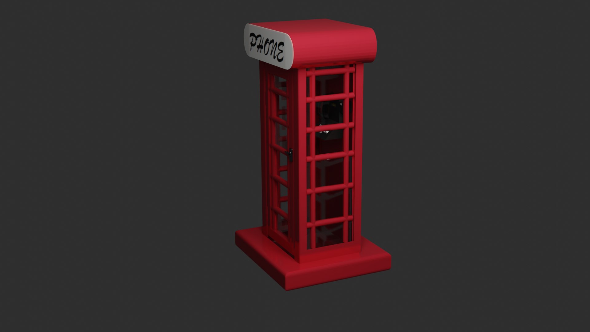 3D Phone Booth Model - TurboSquid 2137115
