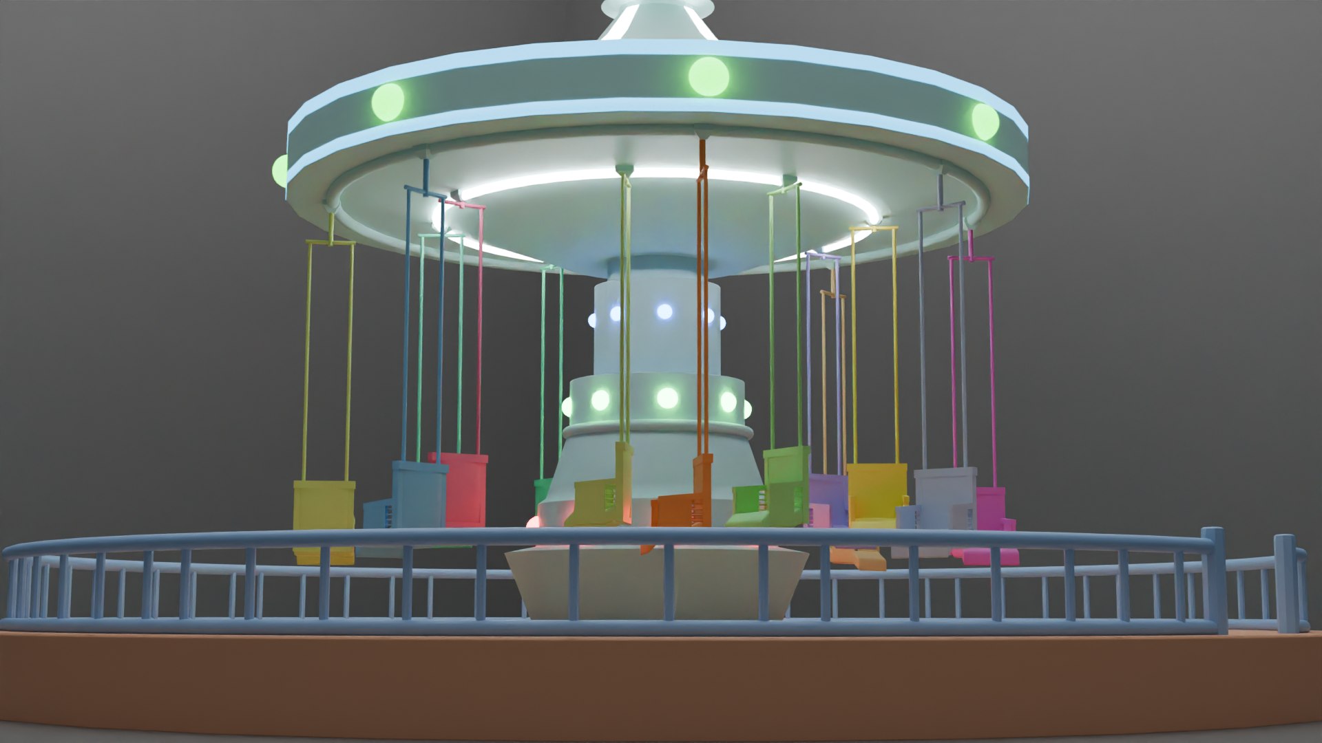 3D Model Amusement Spinning Rides - TurboSquid 2230348