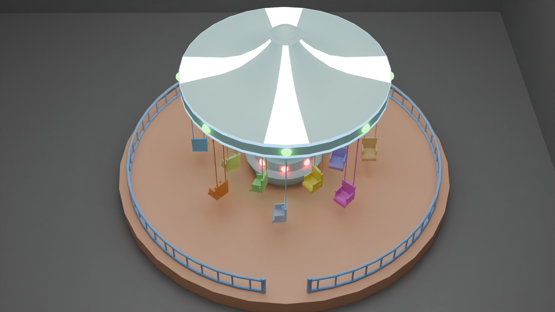 3D Model Amusement Spinning Rides - TurboSquid 2230348