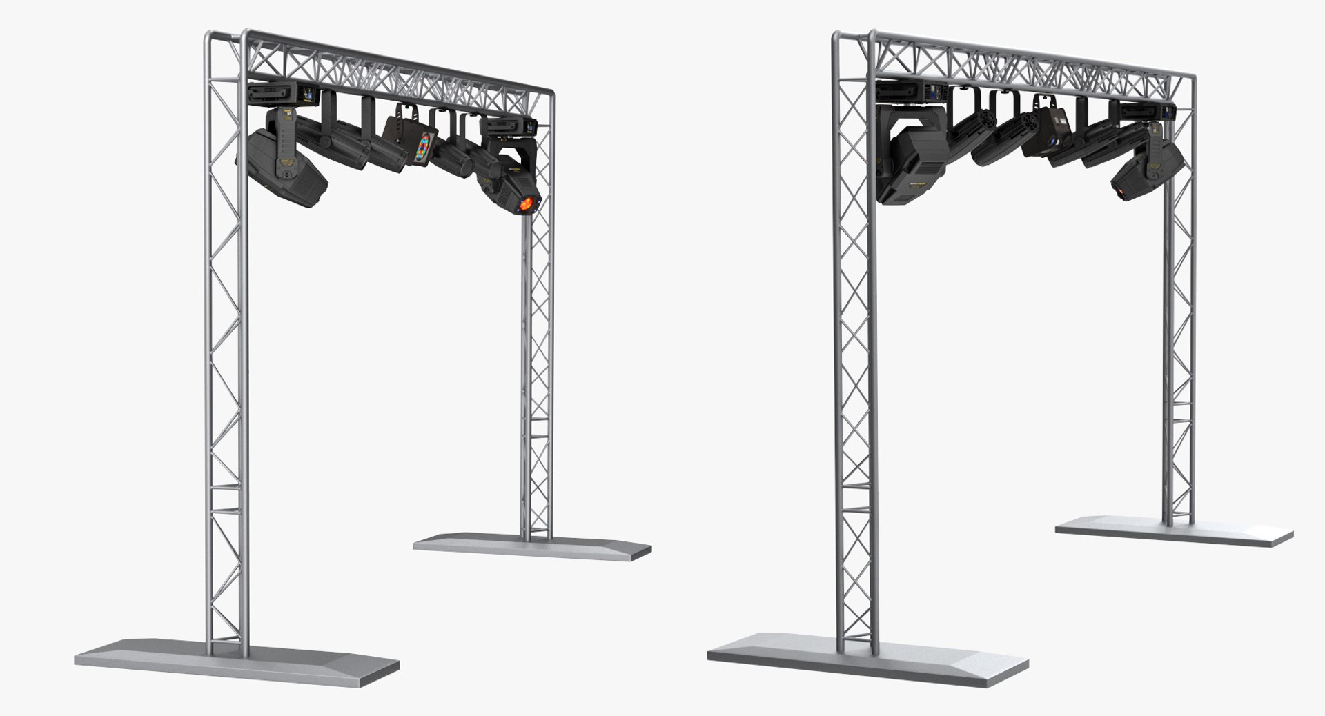 Mobile truss lights 3D - TurboSquid 1221516