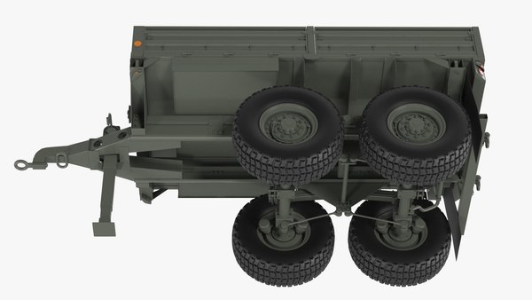 Military Drop Side Cargo Trailer 3D model - TurboSquid 1766254