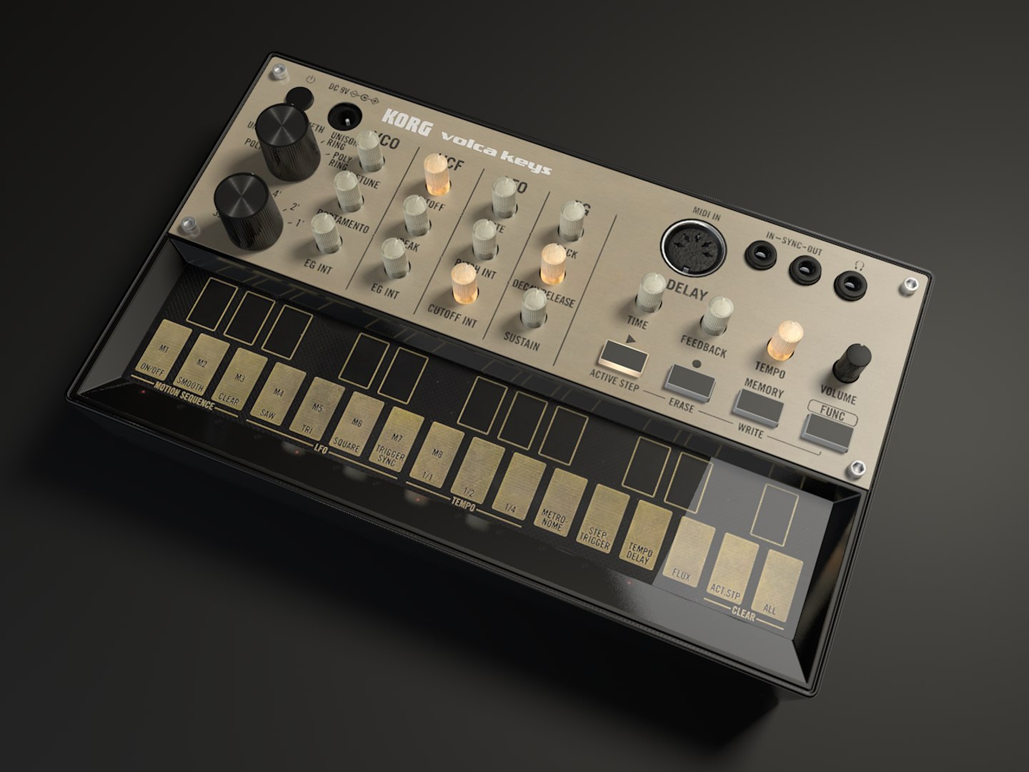 Korg Volca Keys Synthesizer 3D Model - TurboSquid 1386648