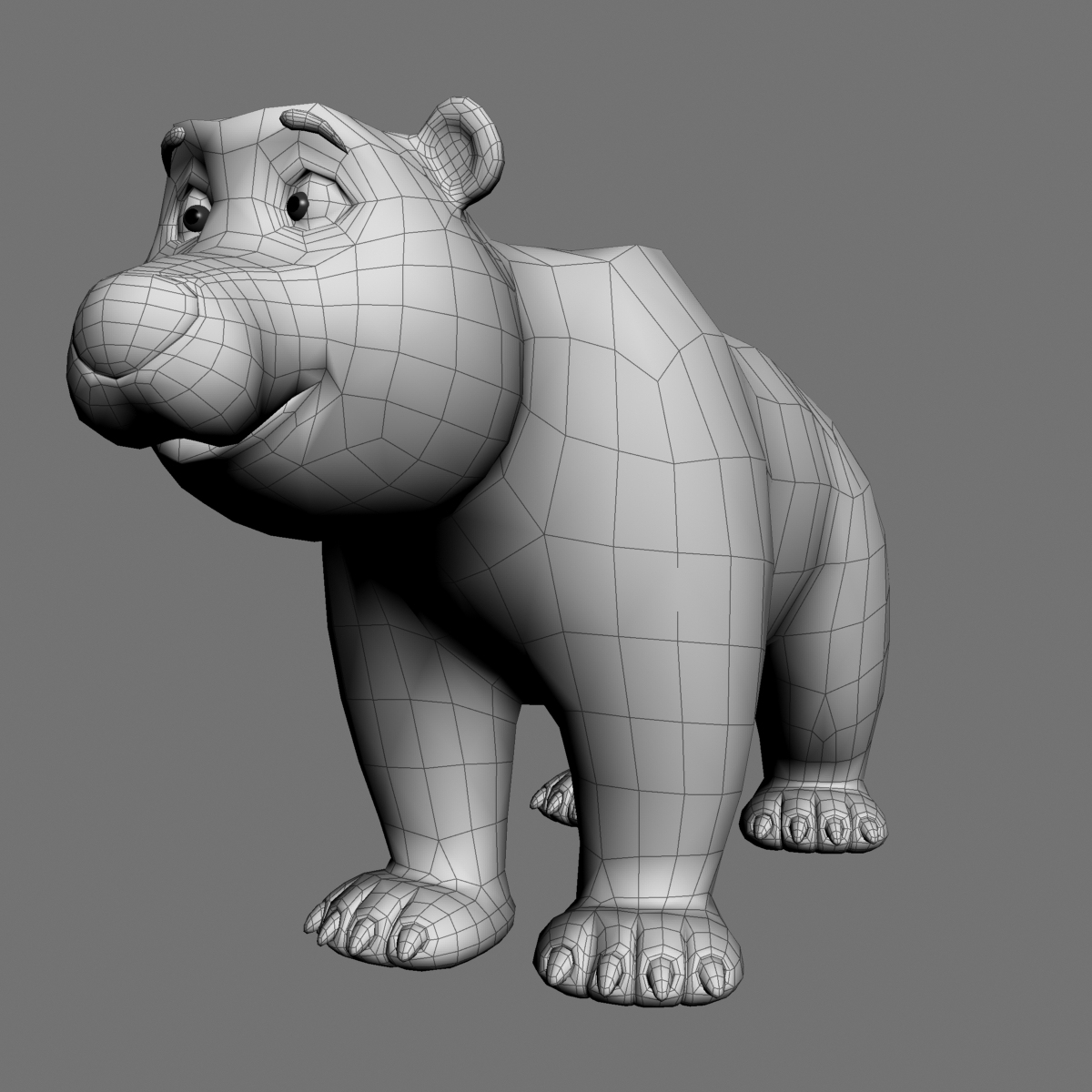 max cartoon bear rigged