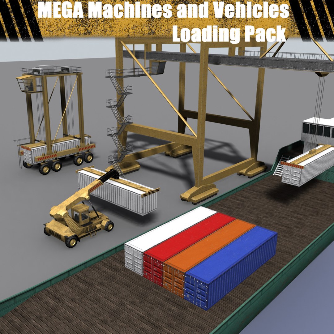 3d Model Mega Machines Vehicles