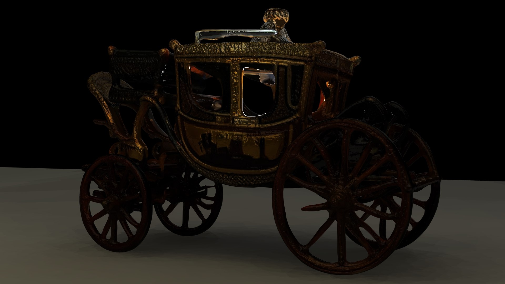 Chinese Ancient Carriage Figure Model - TurboSquid 2316564