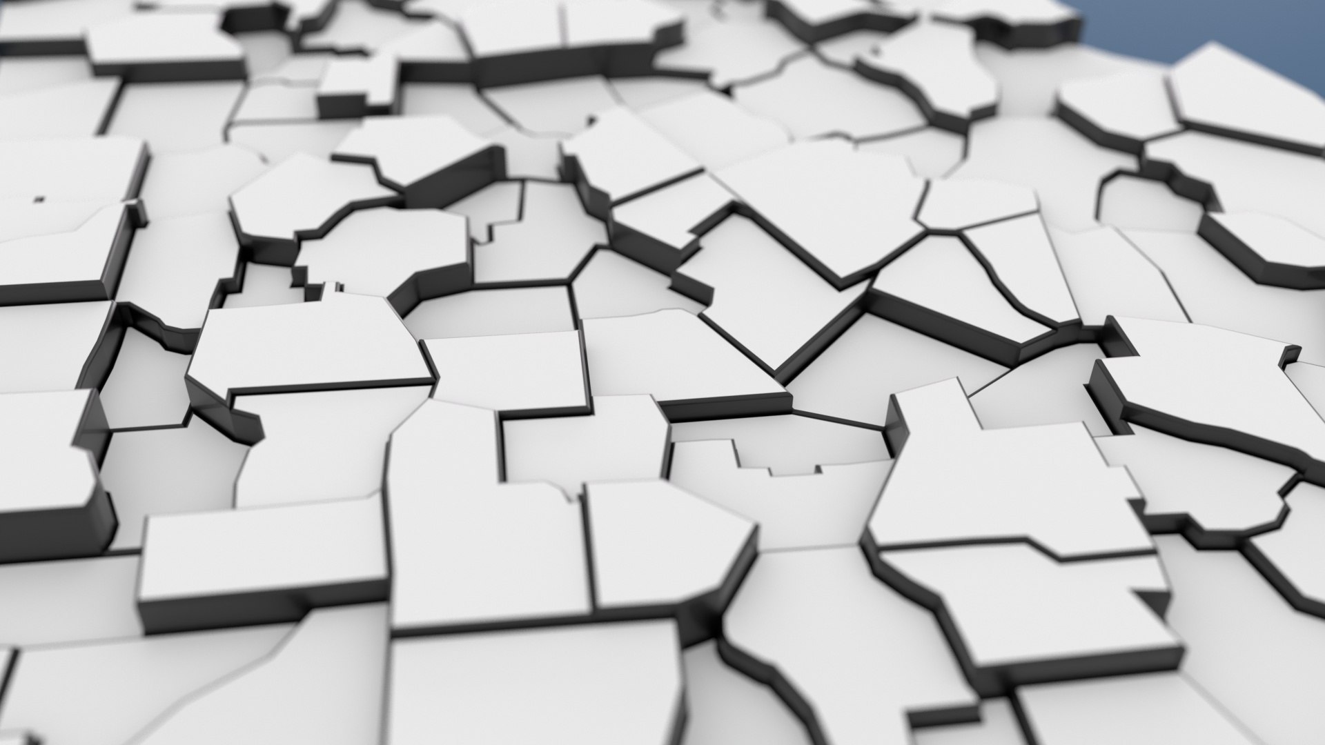 3D Georgia Counties - Map of United States of America USA - TurboSquid ...