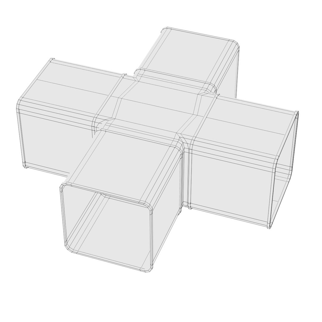 Square Pipes 3d Model