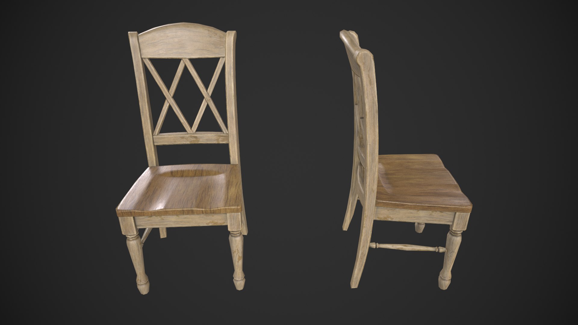 Curved Dining Chair 3D Model - TurboSquid 2120350