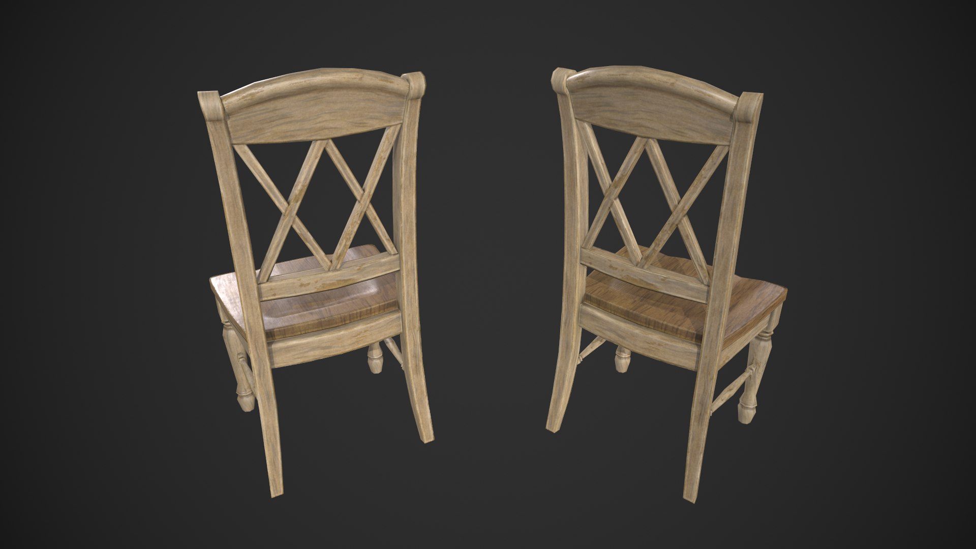 Curved Dining Chair 3D Model - TurboSquid 2120350