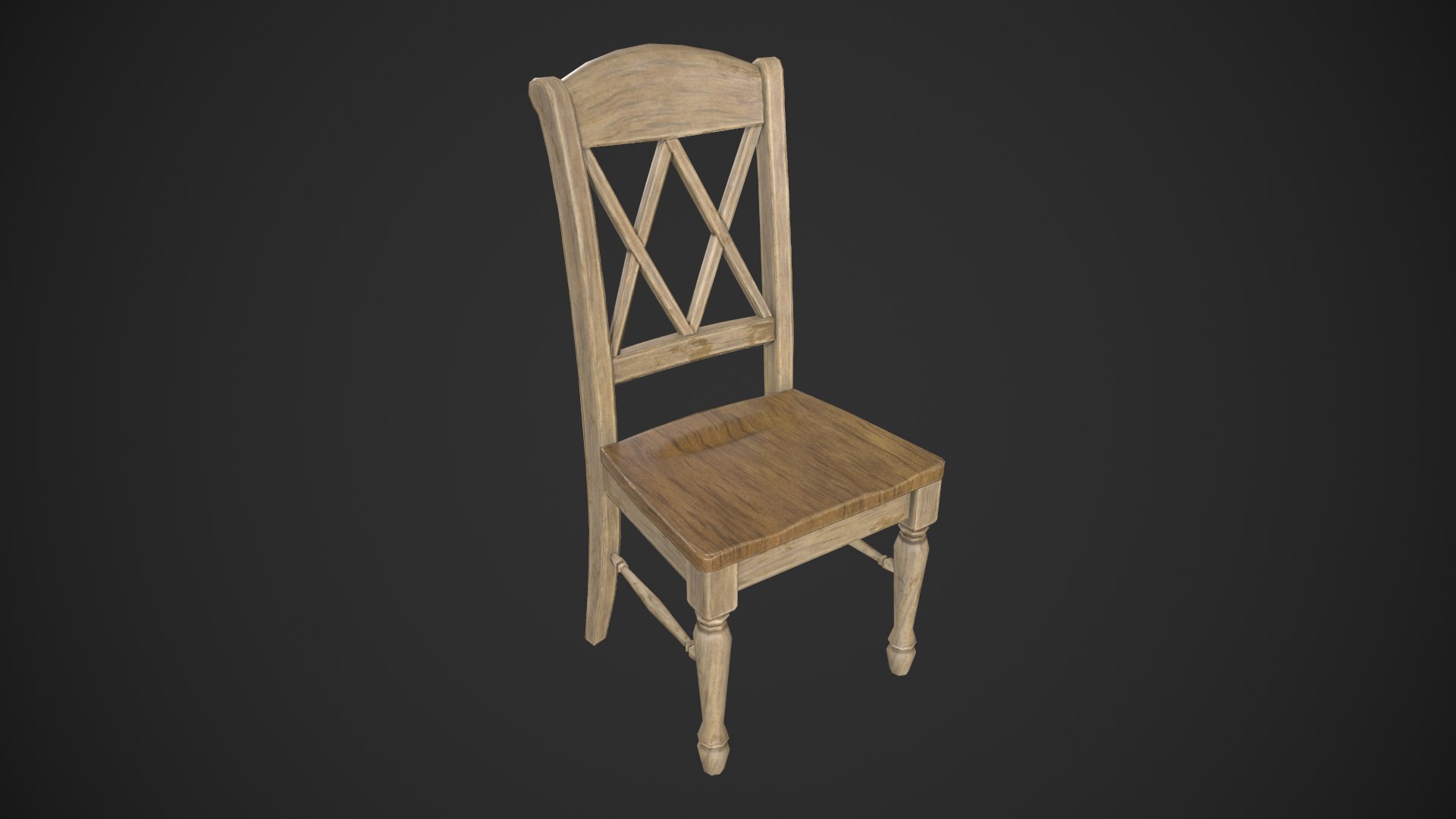 Curved Dining Chair 3D Model - TurboSquid 2120350