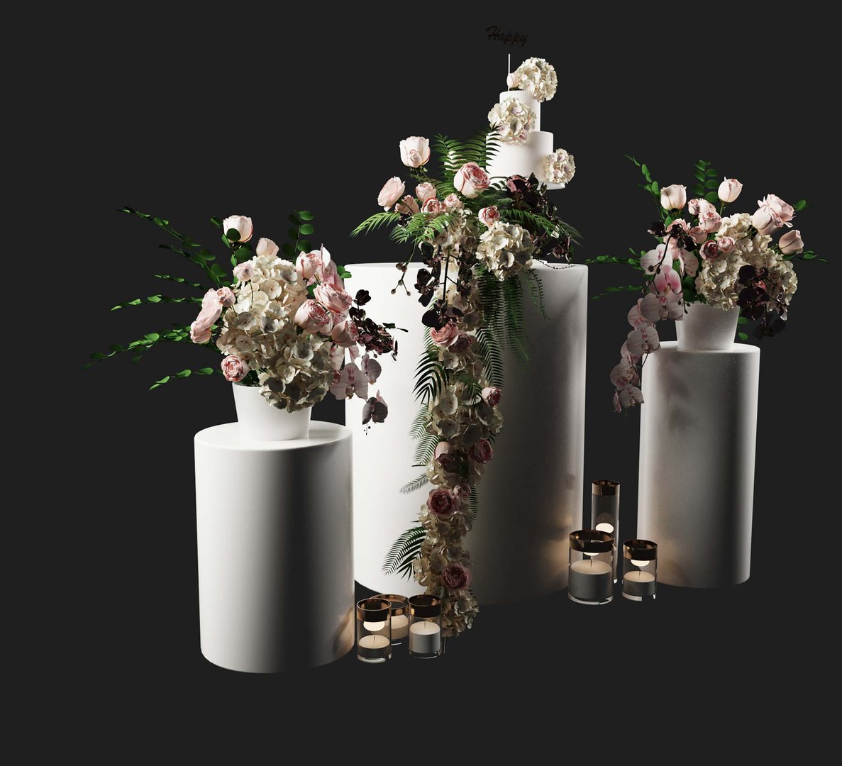 3D Model Wedding Decoration MODEL4 - TurboSquid 2228684