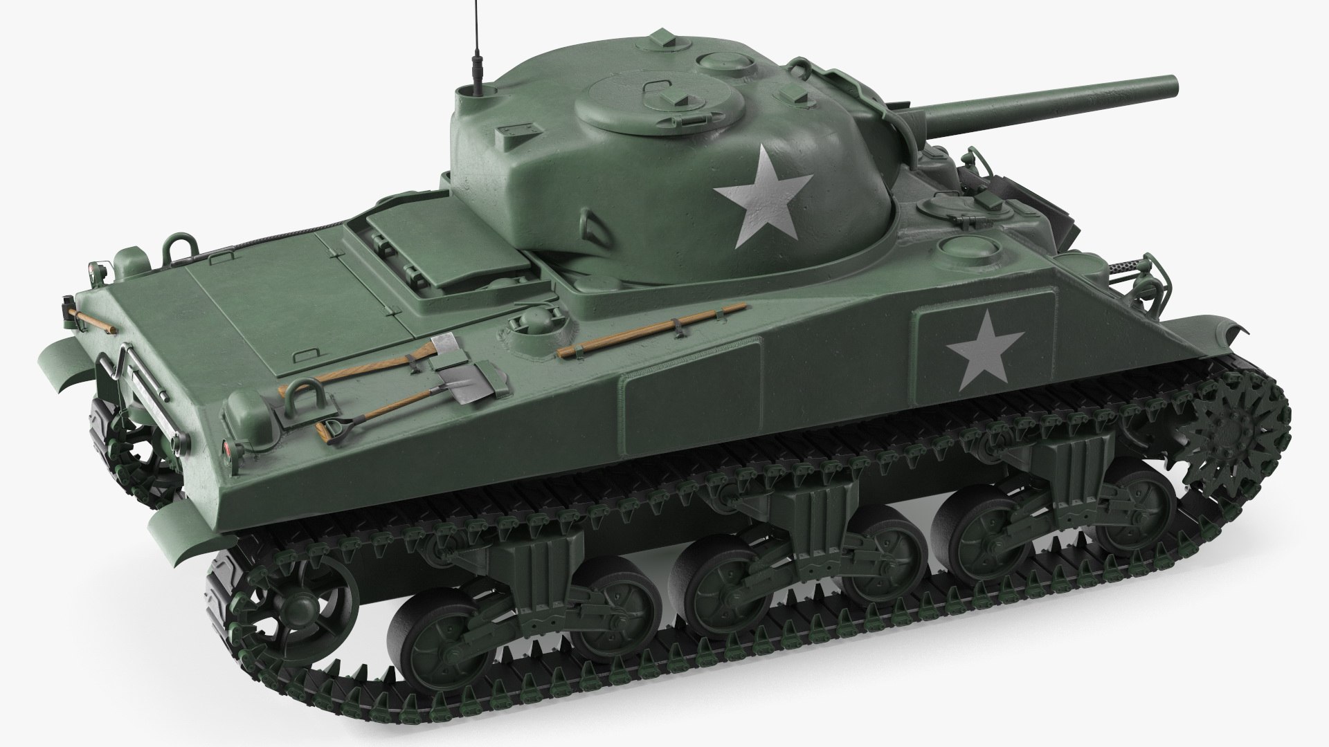 3D M4 Sherman Tank Model - TurboSquid 2264775