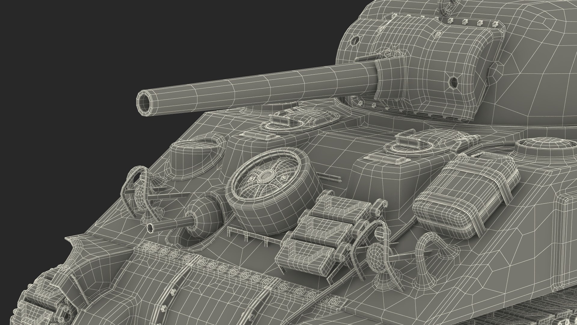 3D M4 Sherman Tank Model - TurboSquid 2264775