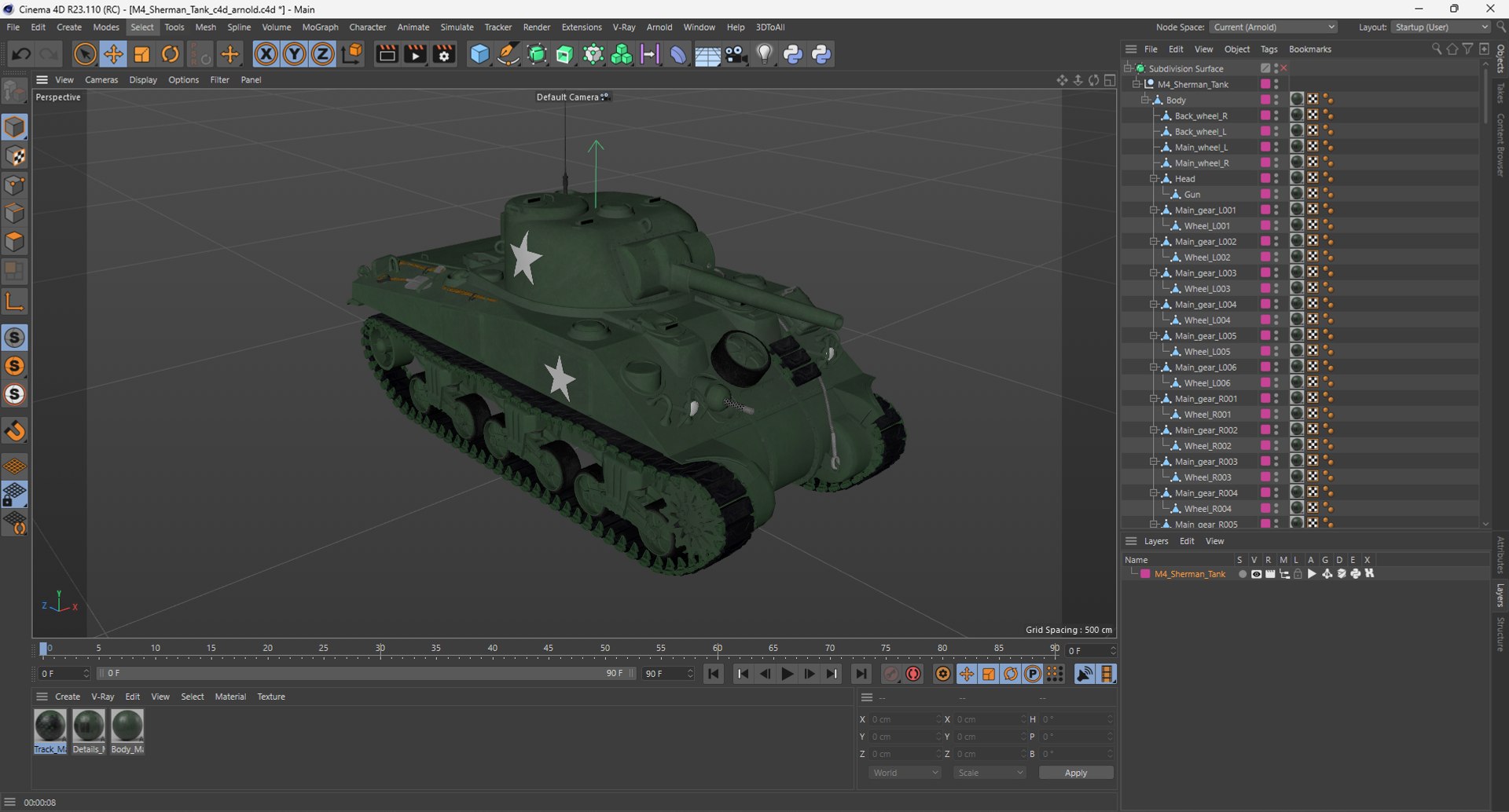 3D M4 Sherman Tank Model - TurboSquid 2264775