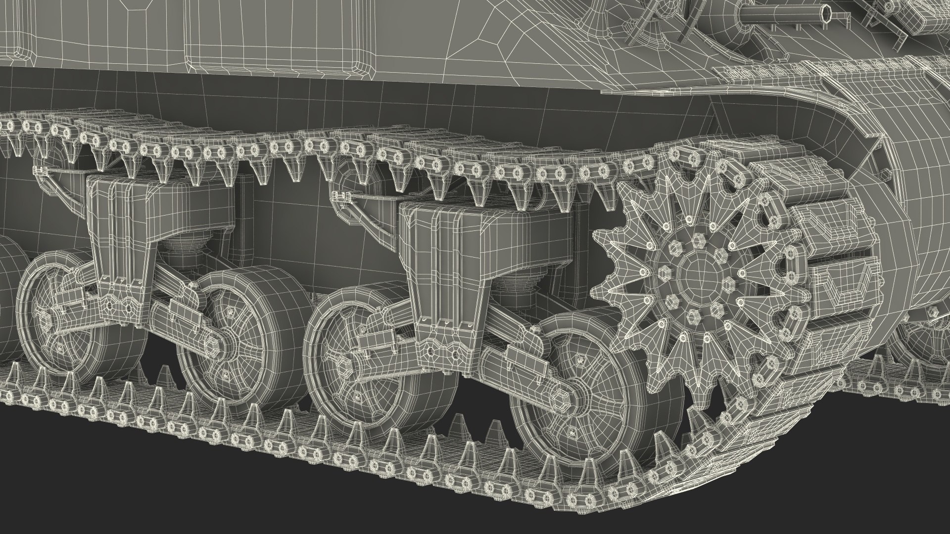 3D M4 Sherman Tank Model - TurboSquid 2264775