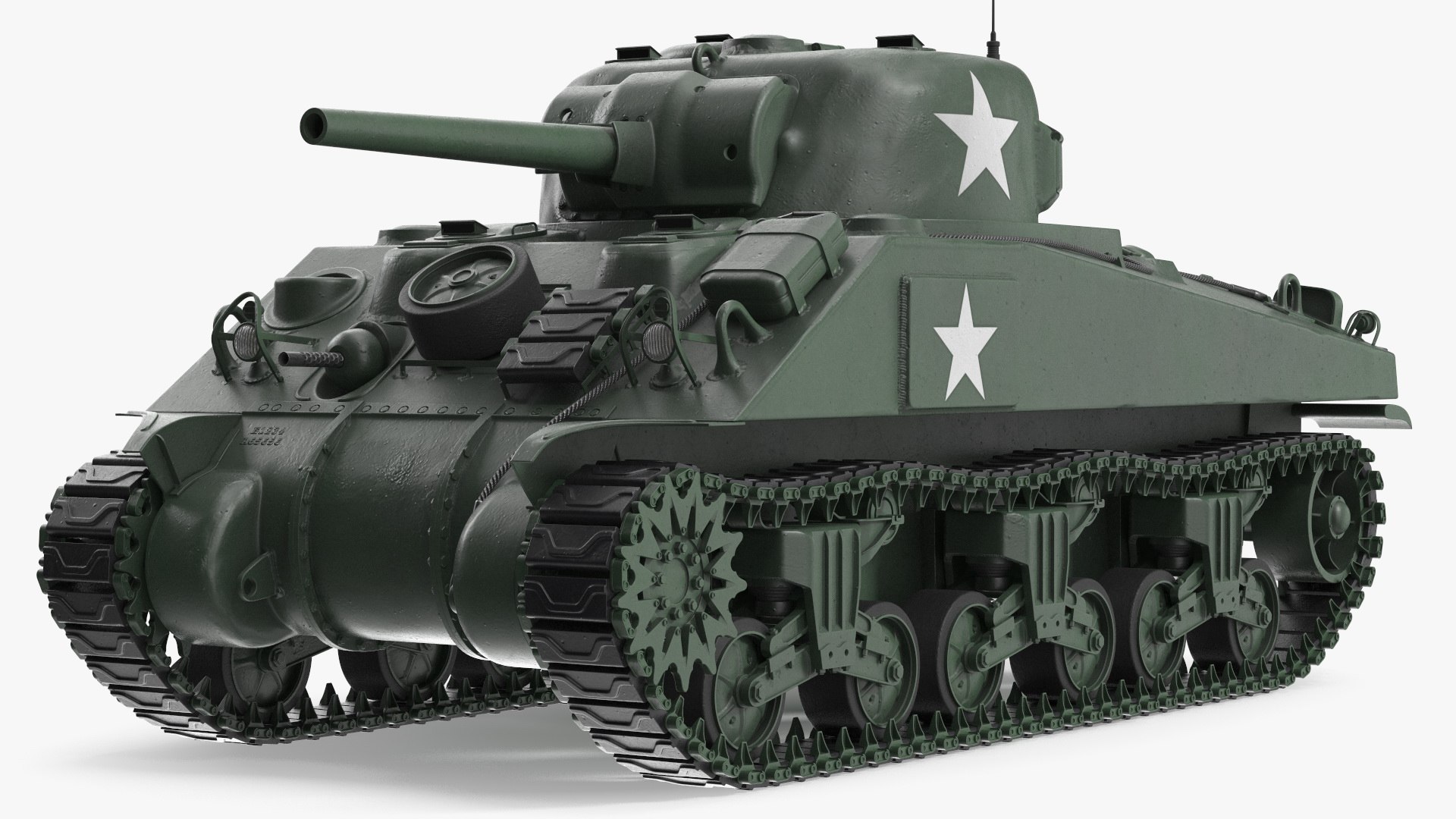 3D M4 Sherman Tank Model - TurboSquid 2264775