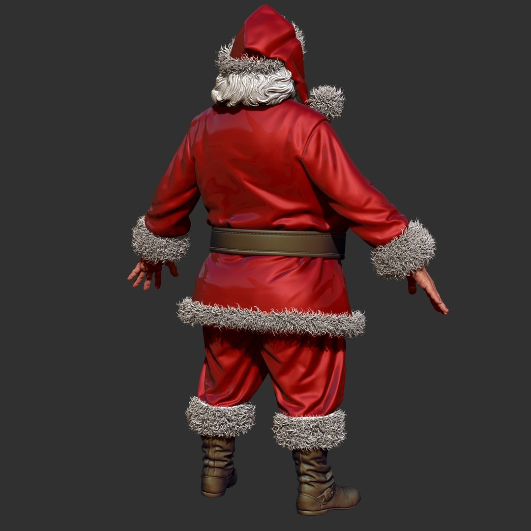 3d Santa Claus Zbrush Model