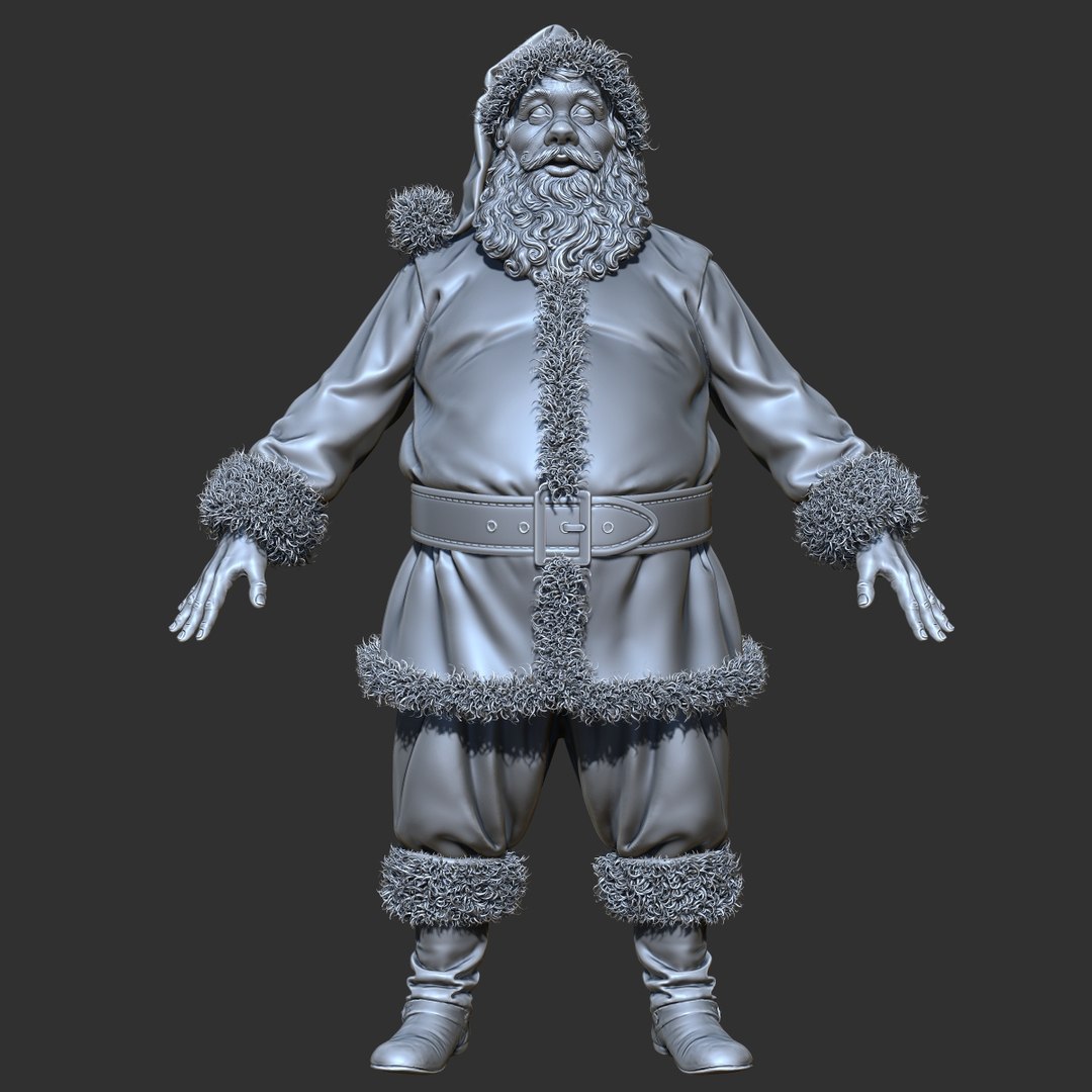 3d Santa Claus Zbrush Model