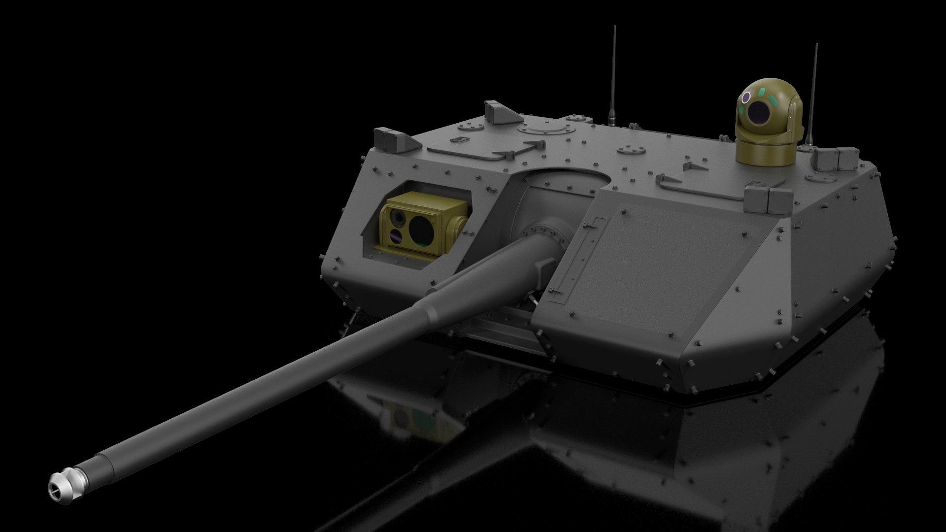 Tank Turret 3D - TurboSquid 1789504