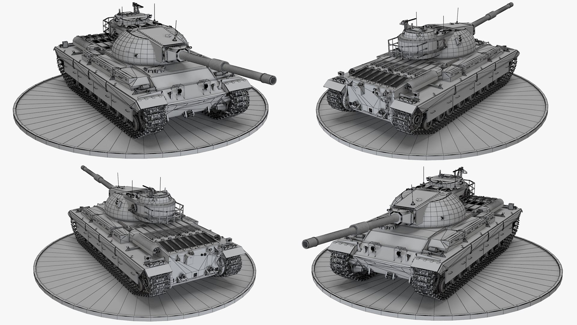 3D Model Fv 214 Conqueror Desert - TurboSquid 1602776