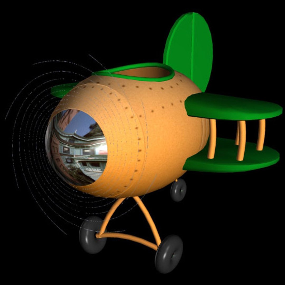 3d Biplane Toy Pzsg Plane Model