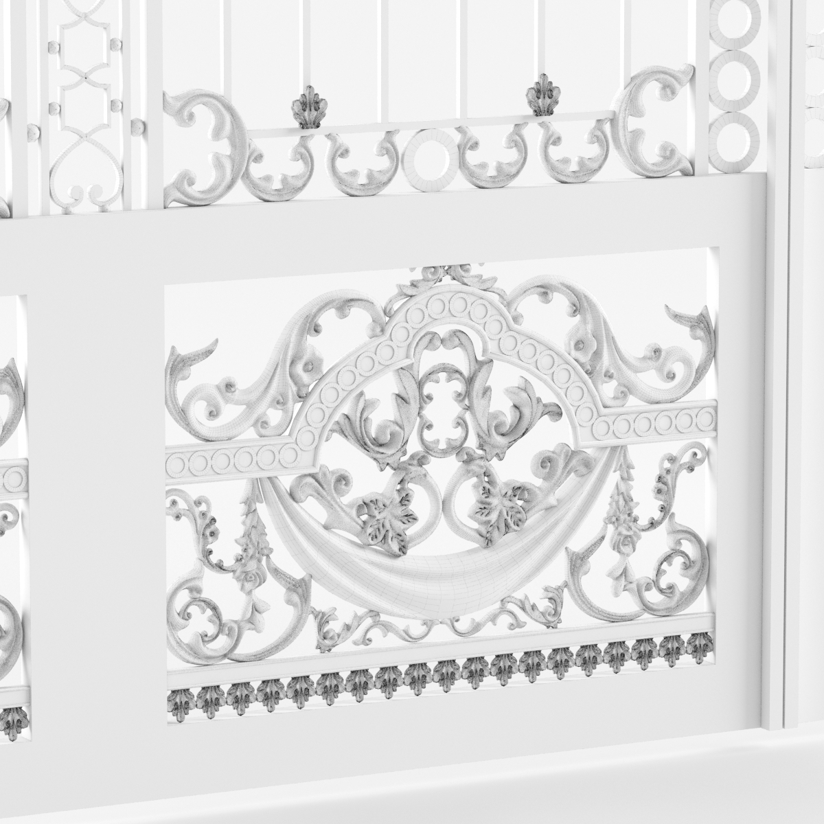 3d model buckingham palace gates