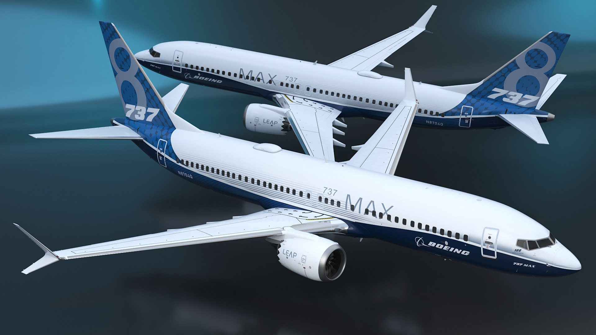 3D Aircraft Boeing 737 MAX 8 In Flying Model - TurboSquid 2328274