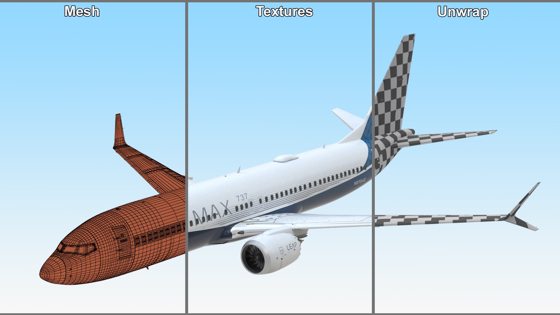 3D Aircraft Boeing 737 MAX 8 In Flying Model - TurboSquid 2328274