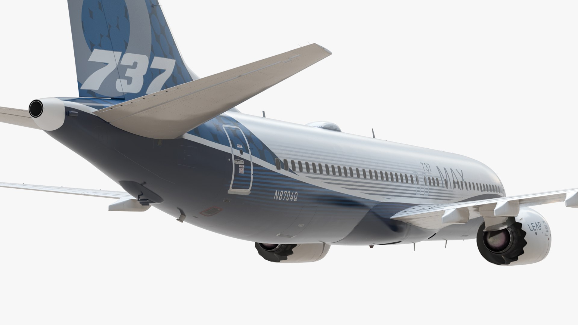 3D Aircraft Boeing 737 MAX 8 In Flying Model - TurboSquid 2328274
