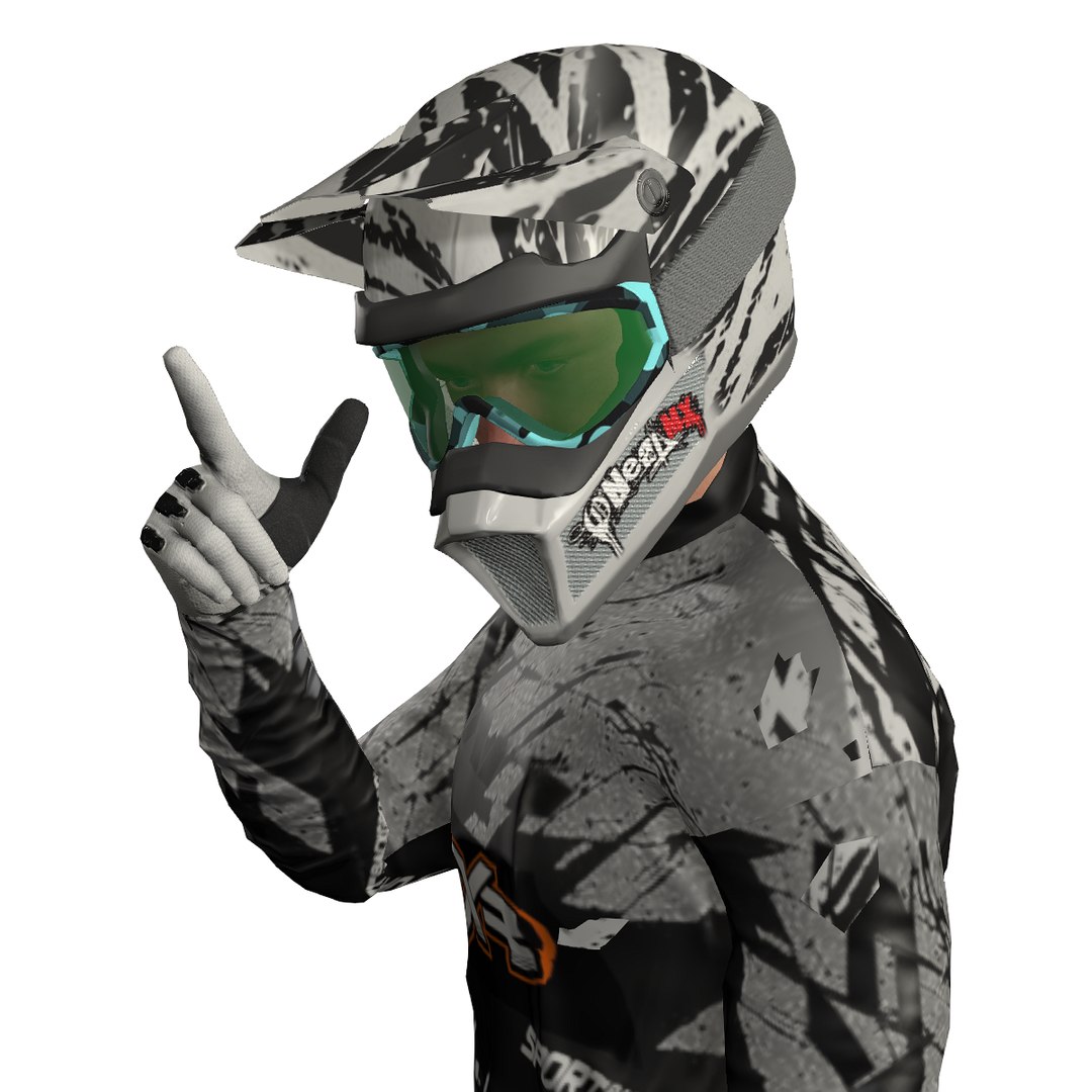 Motocross character 3D model - TurboSquid 2046988
