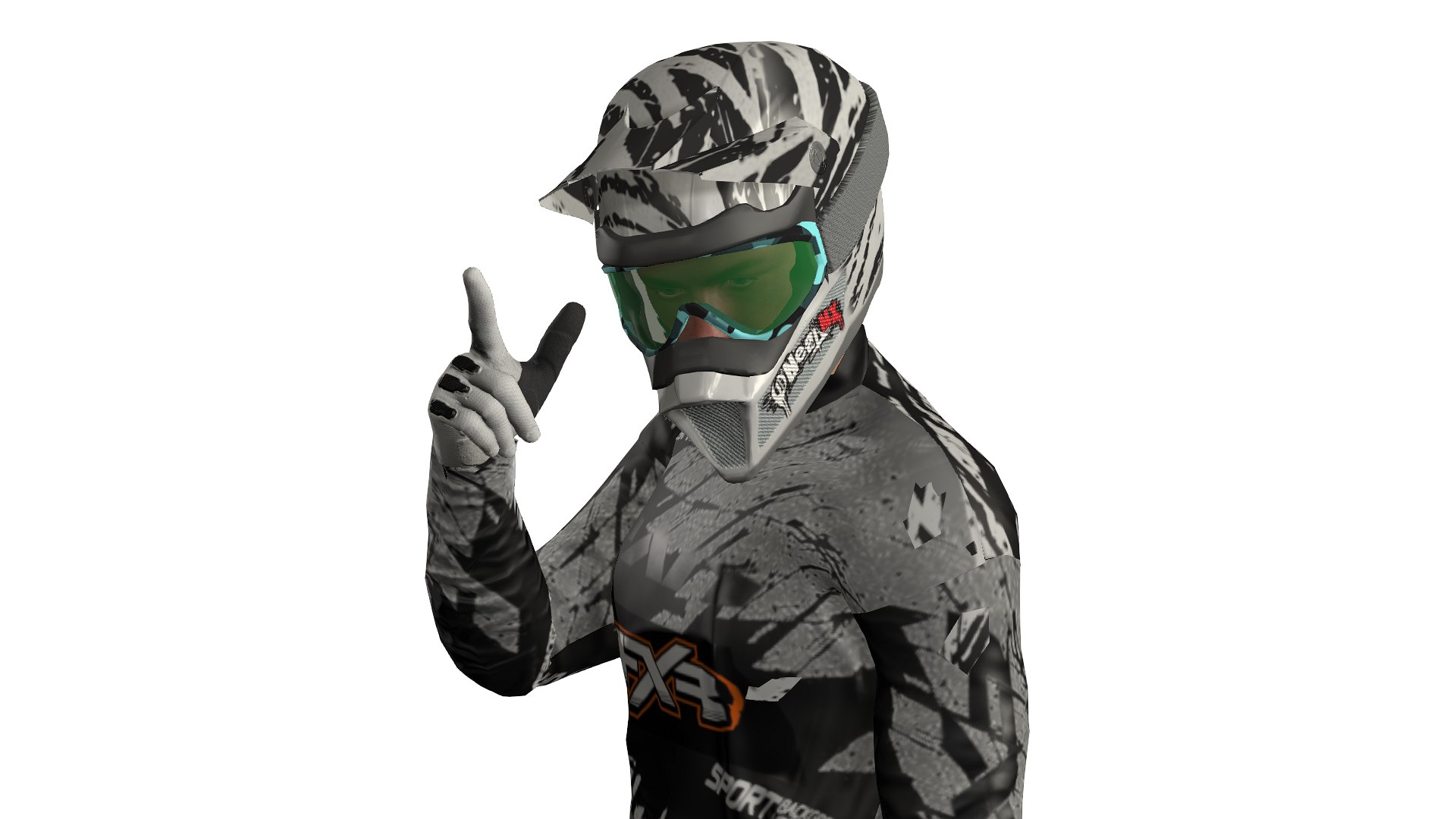 Motocross Character 3D Model - TurboSquid 2046988