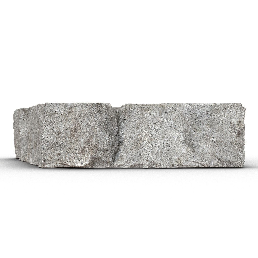 Concrete Chunk 3d Model