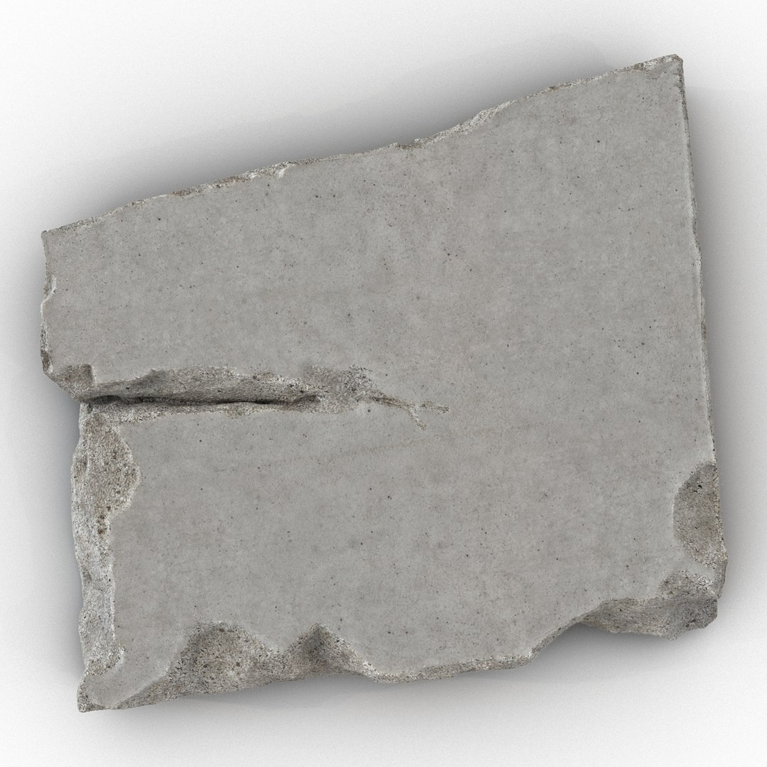 Concrete Chunk 3d Model