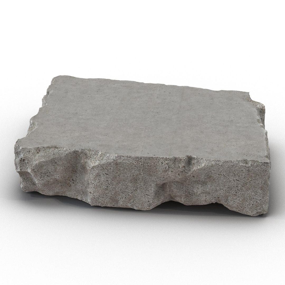 Concrete Chunk 3d Model