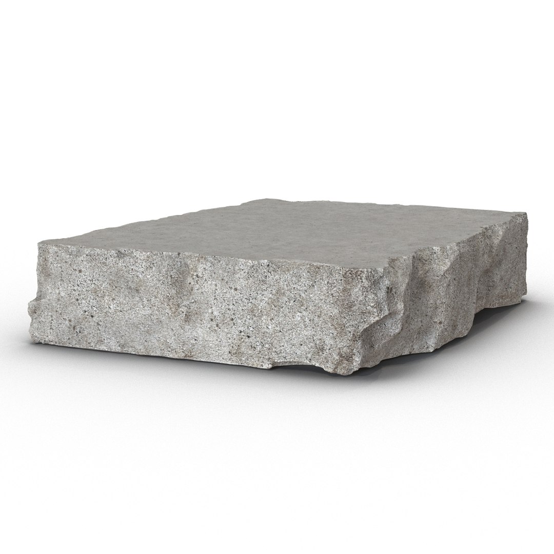 Concrete Chunk 3d Model