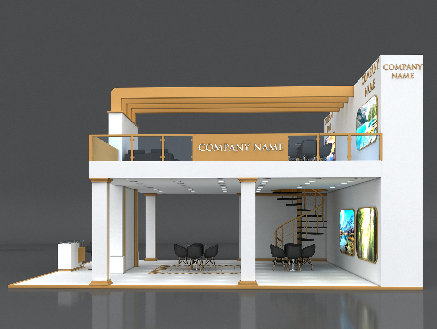 3D model booth exhibit stand - TurboSquid 1711183
