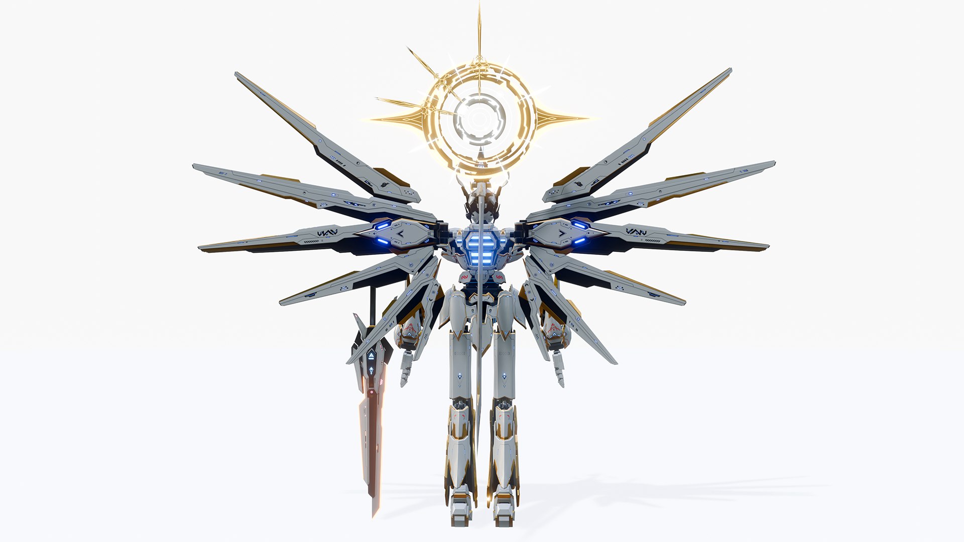 Cosmic Future Mecha Sanctus Luminari 3D Model - TurboSquid 2396447