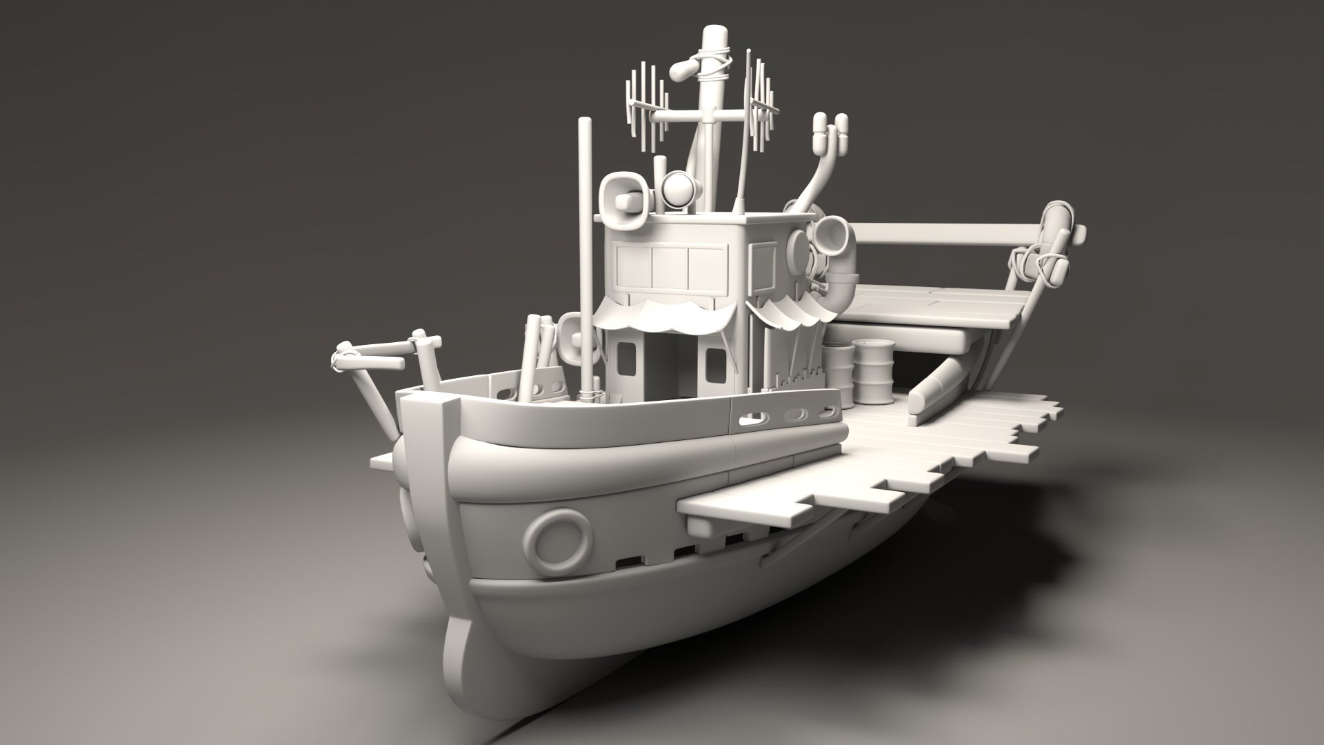 3D Model Boat With Substance Painter Texturing - TurboSquid 2000444
