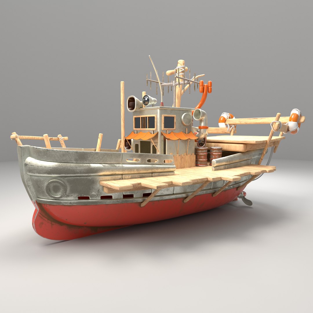 3D Model Boat With Substance Painter Texturing - TurboSquid 2000444