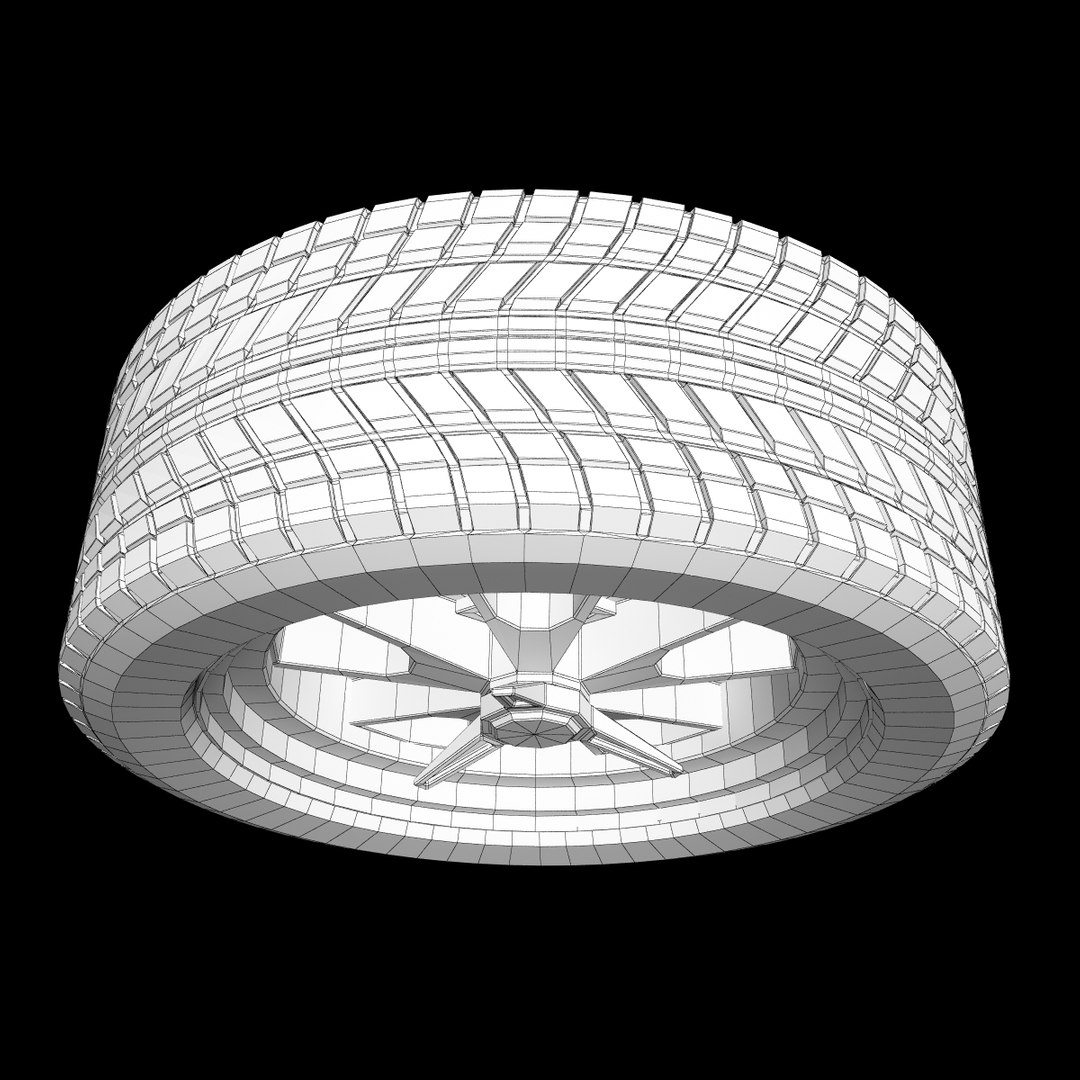 3d model car wheel