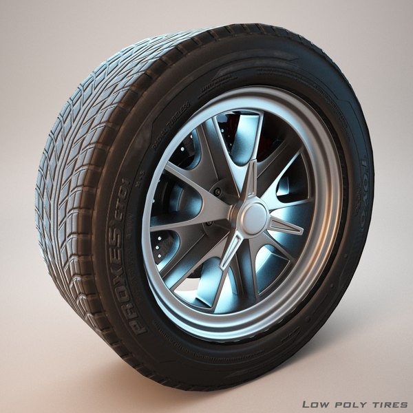 3d model car wheel